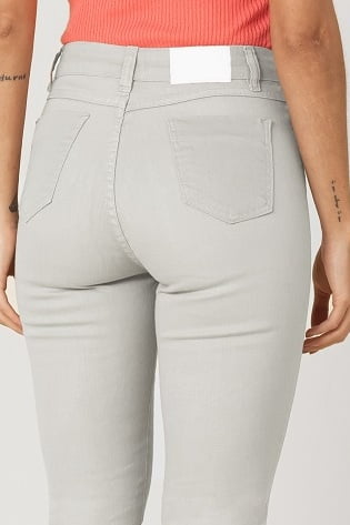 Calça Feminina Skinny Cinza Lua F2023036 - Oxiblue Jeans