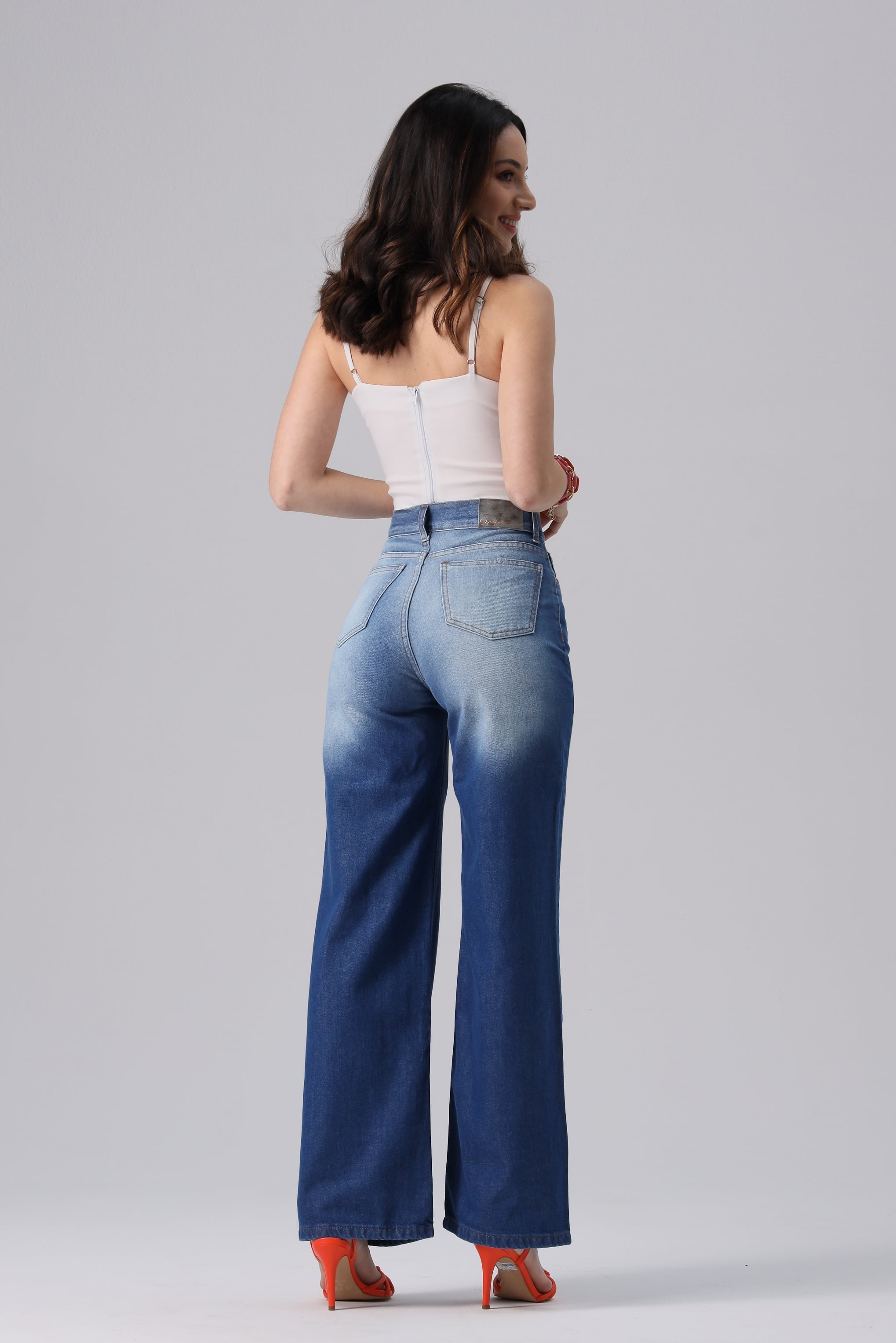Calça Jeans Wide Leg F2022122 - Oxiblue Jeans