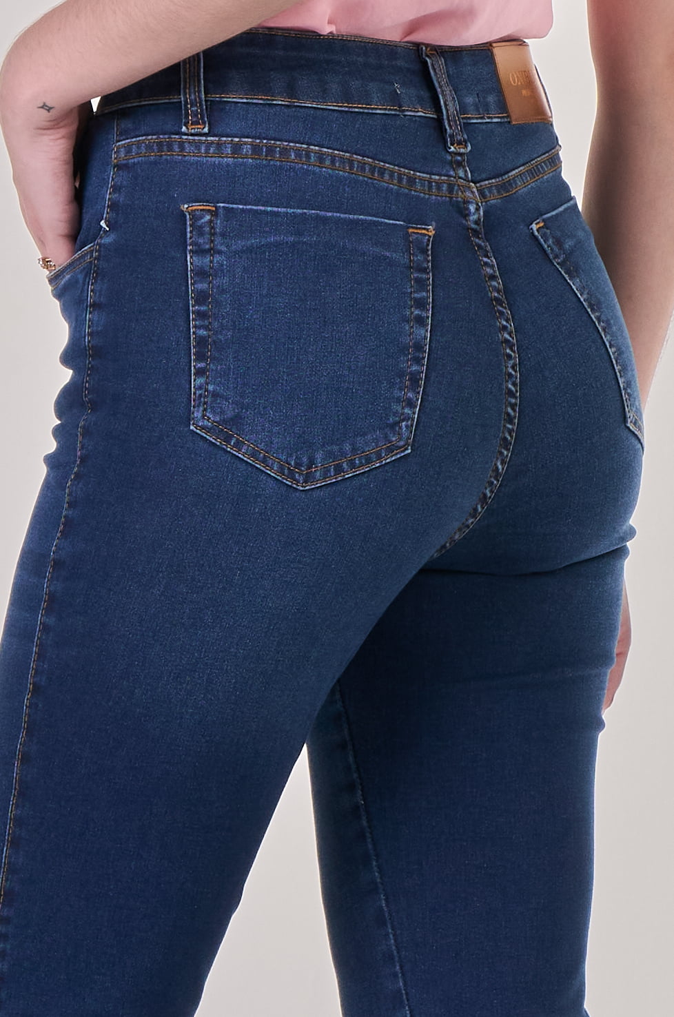 Calça Jeans Reta Azul Escuro F24041 - Oxiblue Jeans