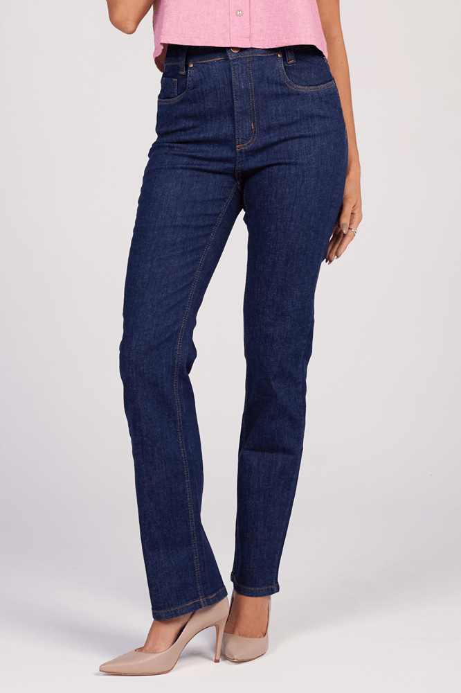 Calça Jeans Reta Feminina F24413 - Oxiblue Jeans