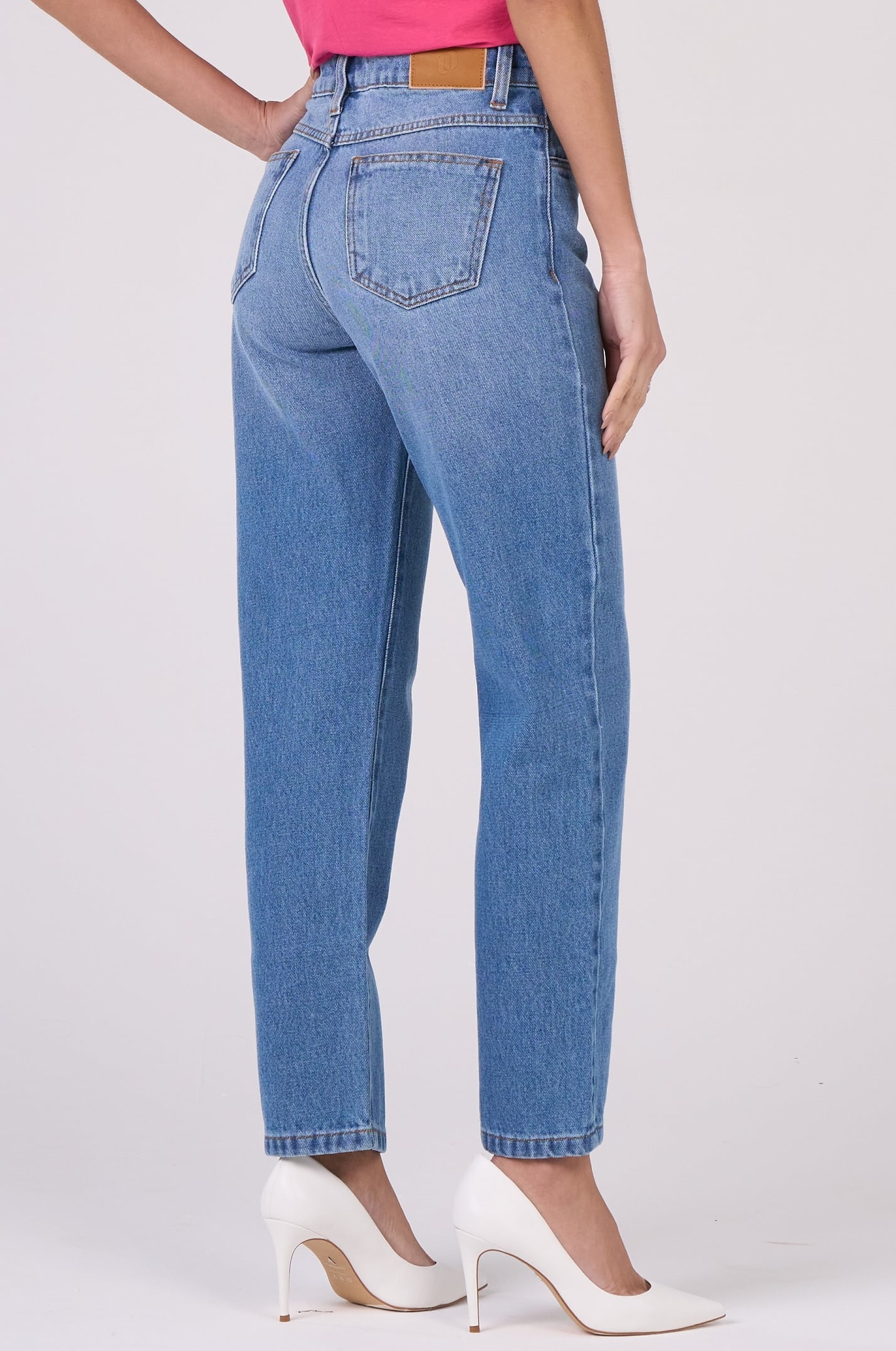 Calça Mom Jeans Azul Claro F24095 - Oxiblue Jeans