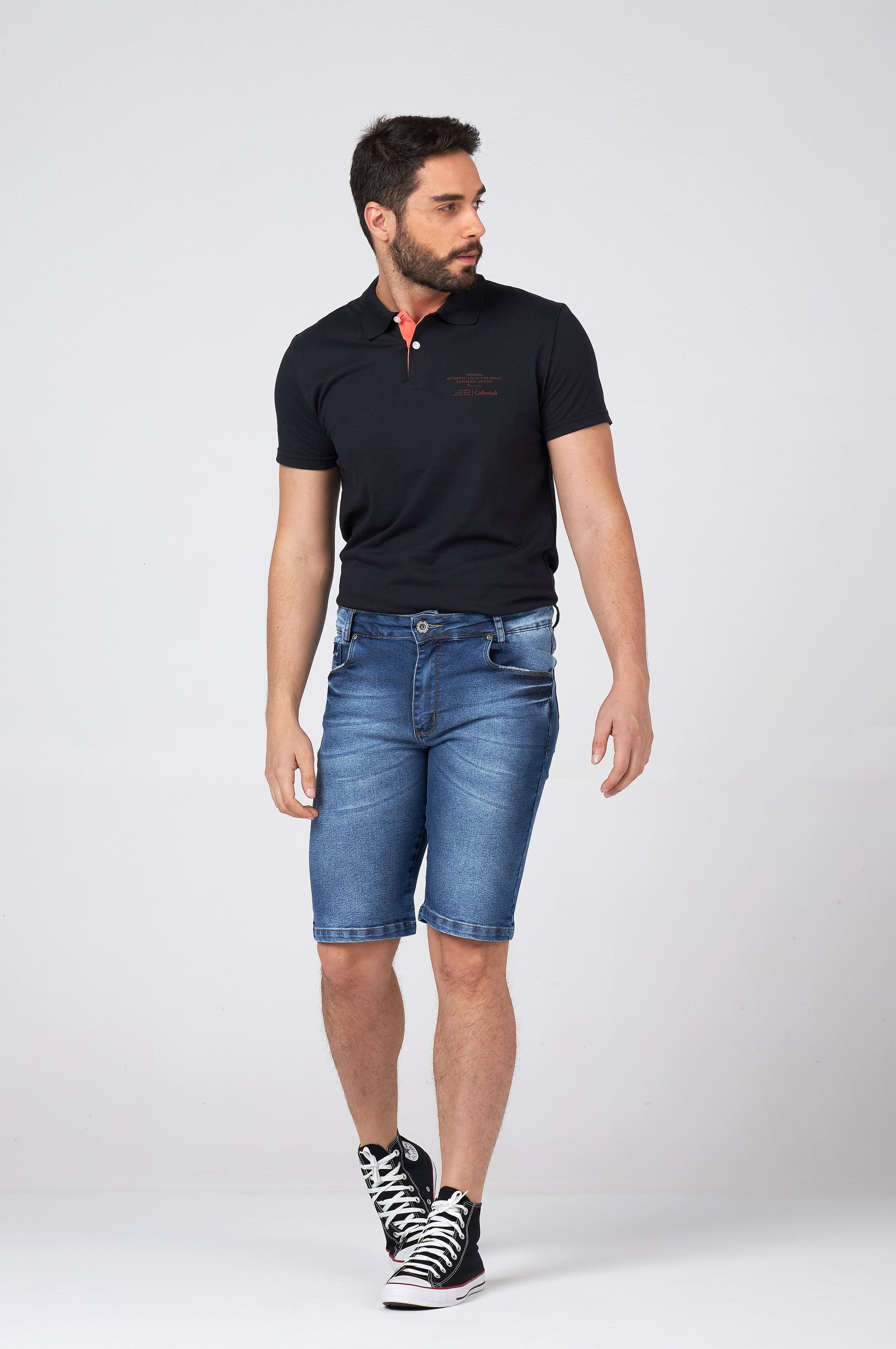 Bermuda Jeans Masculino M1495 - Oxiblue Jeans